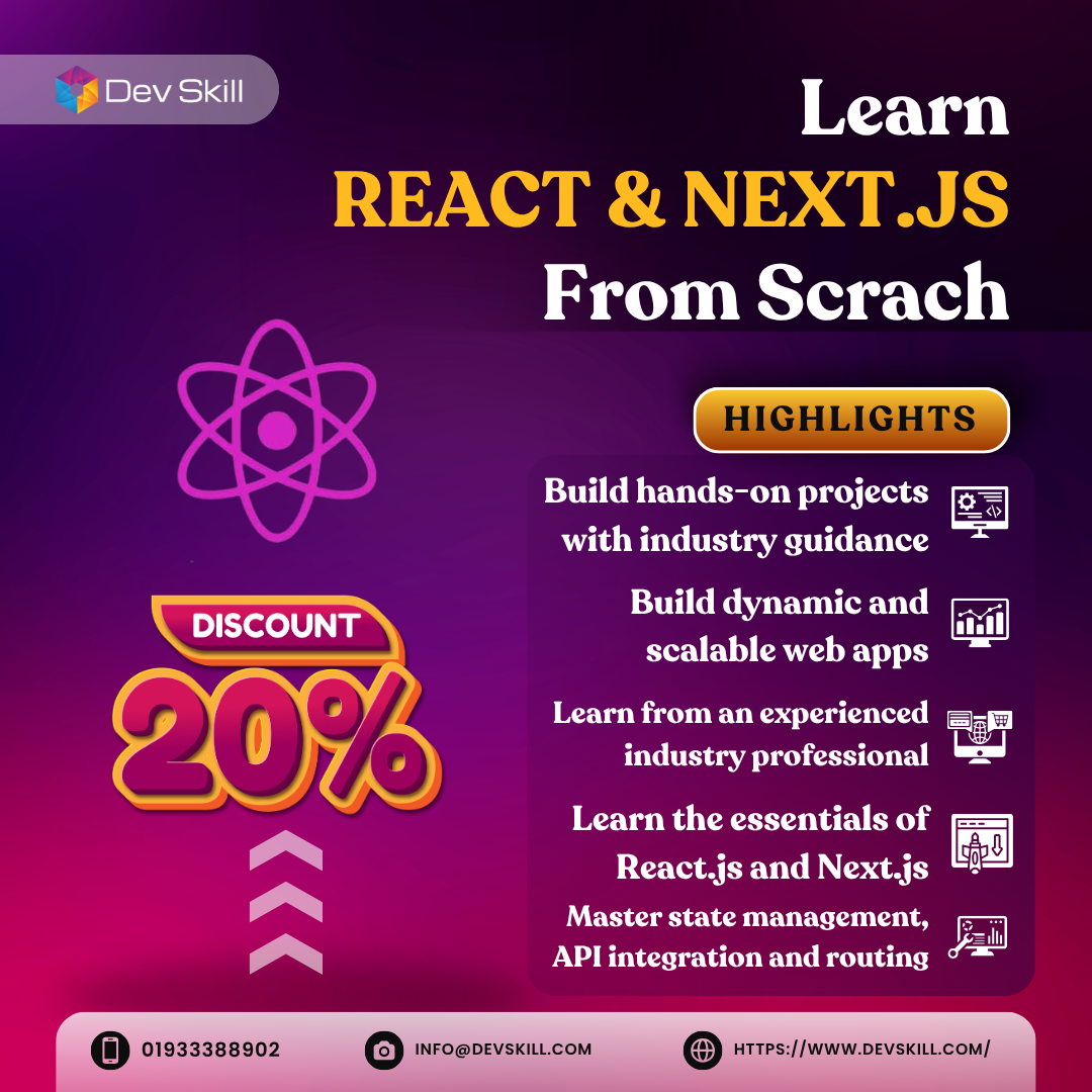 Dev Skill Mastering Modern Web Development React And Nextjs Bootcamp